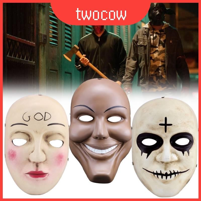 Limited Edition Human Purge Plan God Horror Mask With Smiling Face Full ...