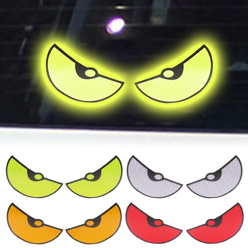 Luminous Devil Eye Stickers - Dazzle Colour Luminous Cat Eyes Decal ...