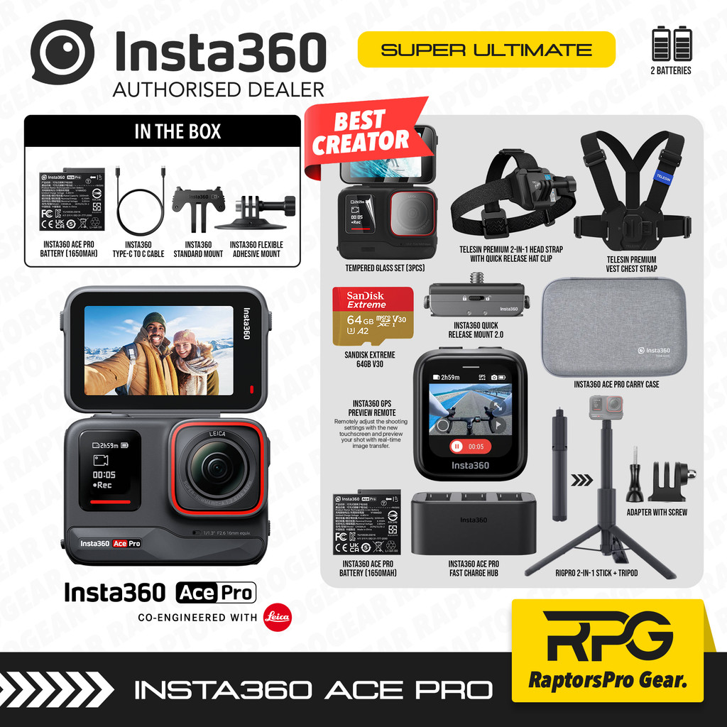 Insta360 Ace / Ace Pro – 8K Action Camera with 1/1.3" Sensor, Co ...