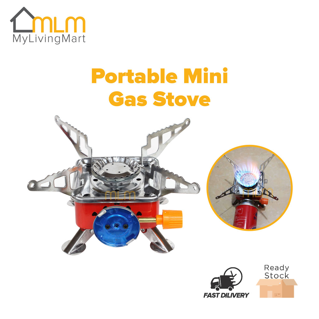 Portable Mini Folding Camping Gas Stove Burner Portable Card Type Stove ...