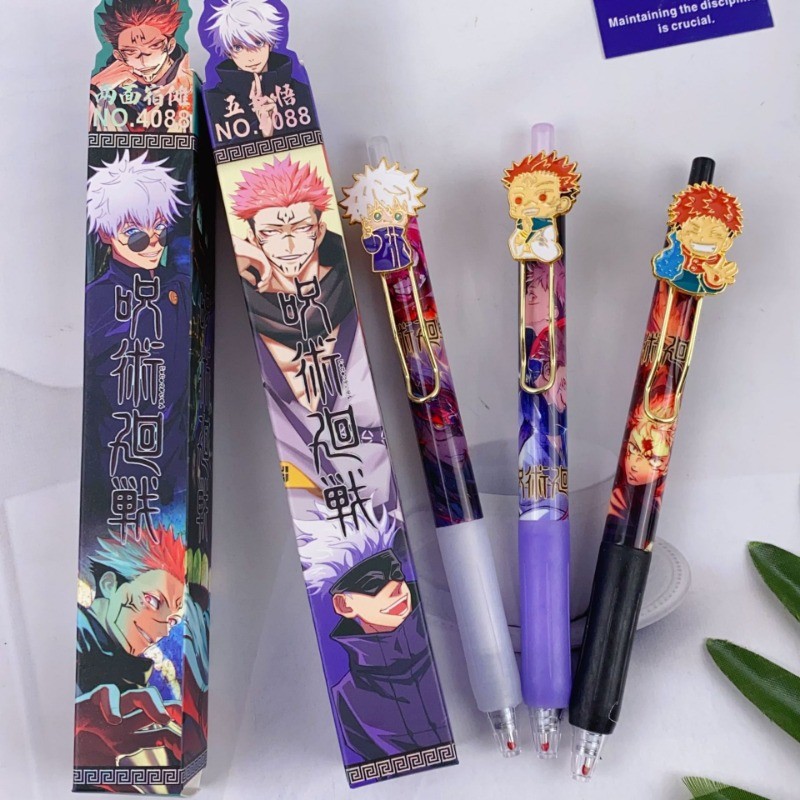 1PCS Manga Jujutsu Kaisen Co Branded Metal Patch Blind Box Pen Cute ...