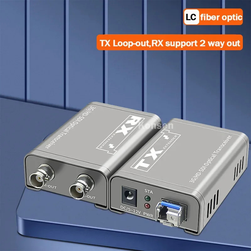 HD SDI Fiber Extender over LC Fiber Optical Cable 20Km 1080P 60Hz 3G ...