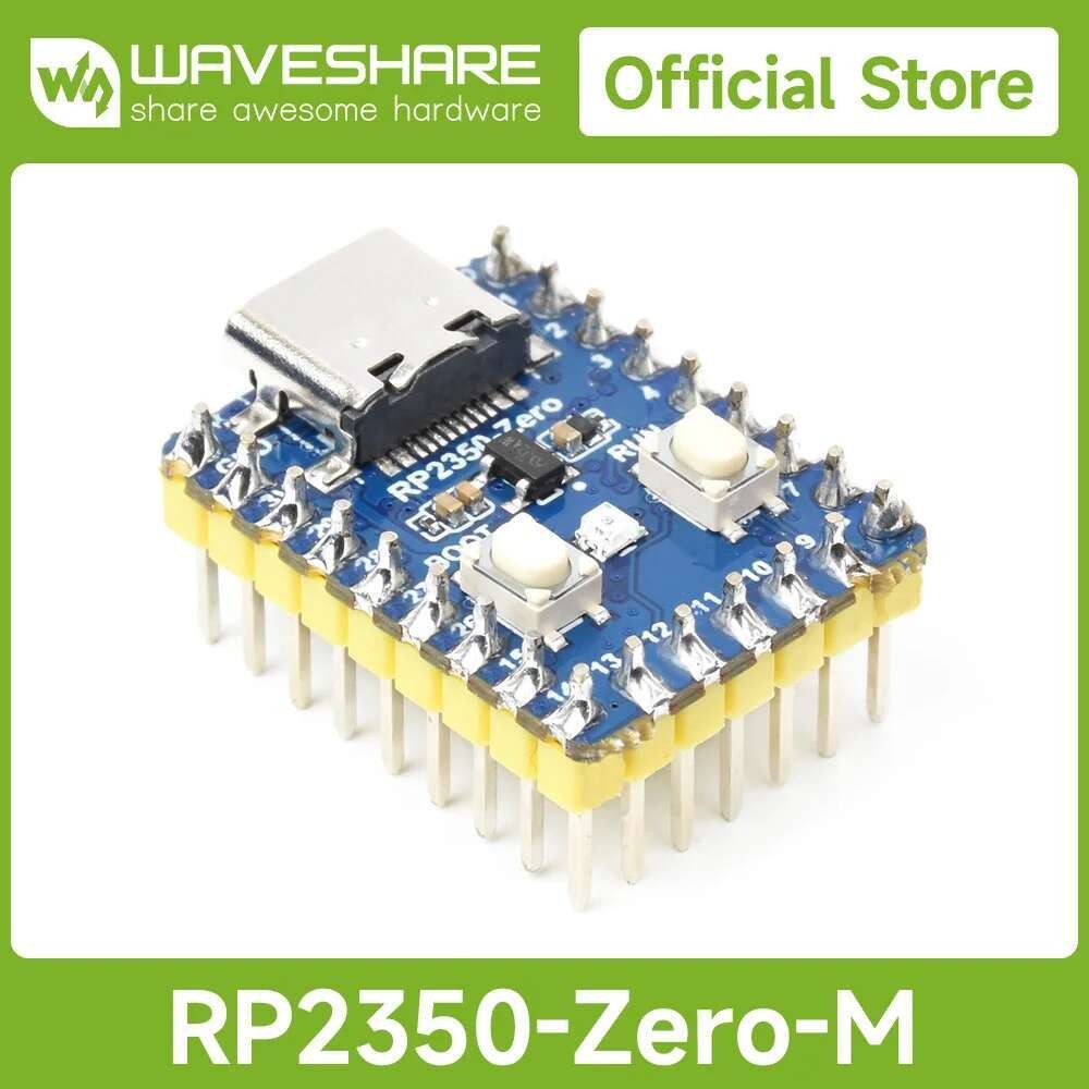 Waveshare RP2350-Zero Mini Development Board, Raspberry Pi Microcontroller Development Board ...