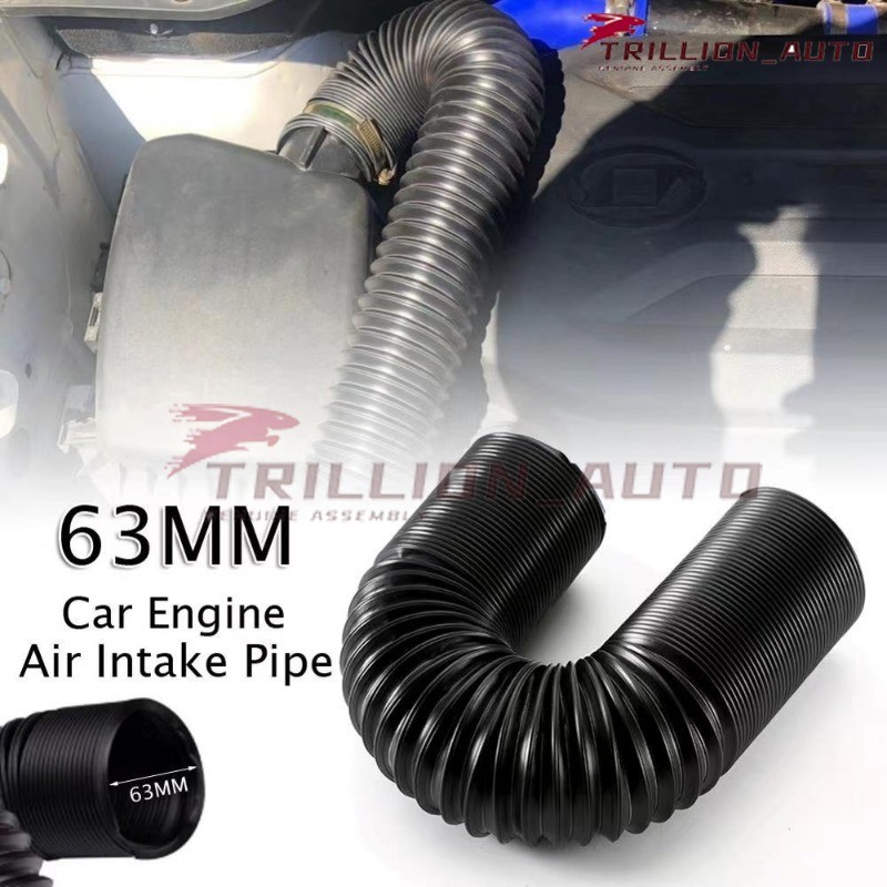 63/76mm Flexible Car Engine Air Intake Hose Universal Car Air Filter ...