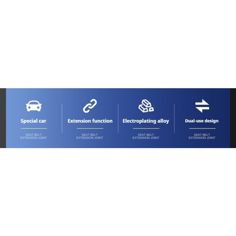 New Car Seat Belt Extension Buckle Seat Belt Extension Clip Silencer ...