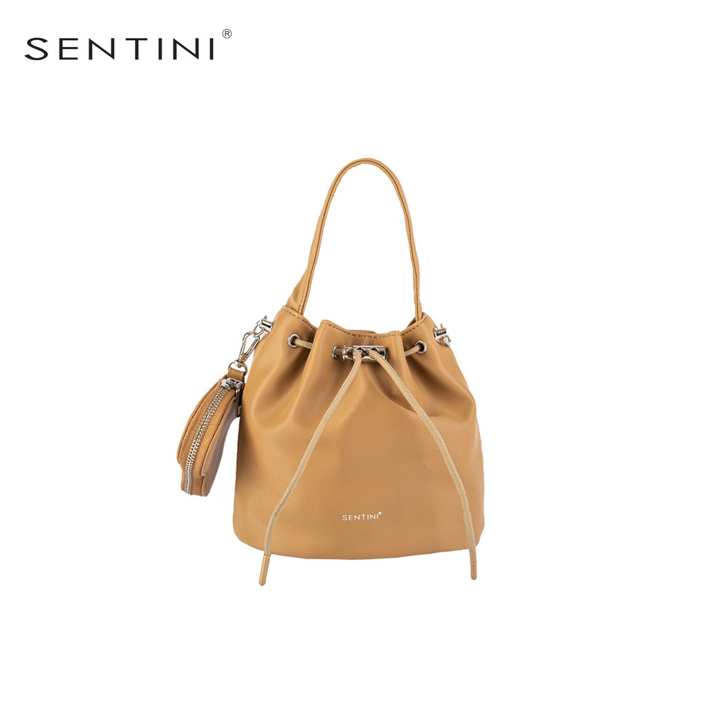 SENTINI Jasmine Beg Bahu Wanita - Hitam / Coklat STB-103 | Shopee Malaysia