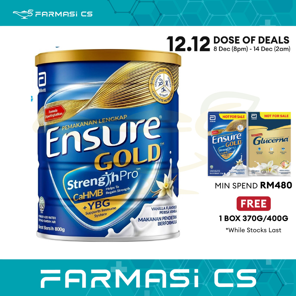 Abbott Ensure Gold Vanilla 800g EXP:06/2025 [ NEW PACKAGING ] | Shopee ...