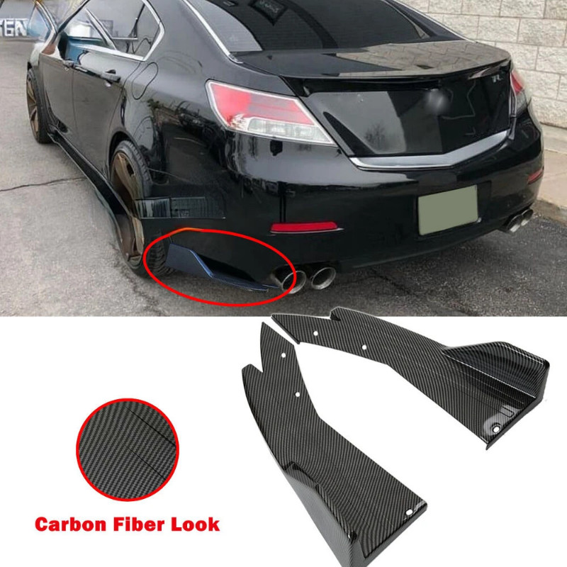 LAICY Car Rear Bumper Spoiler Lip Splitter Diffuser Body Kit Side Skirt ...