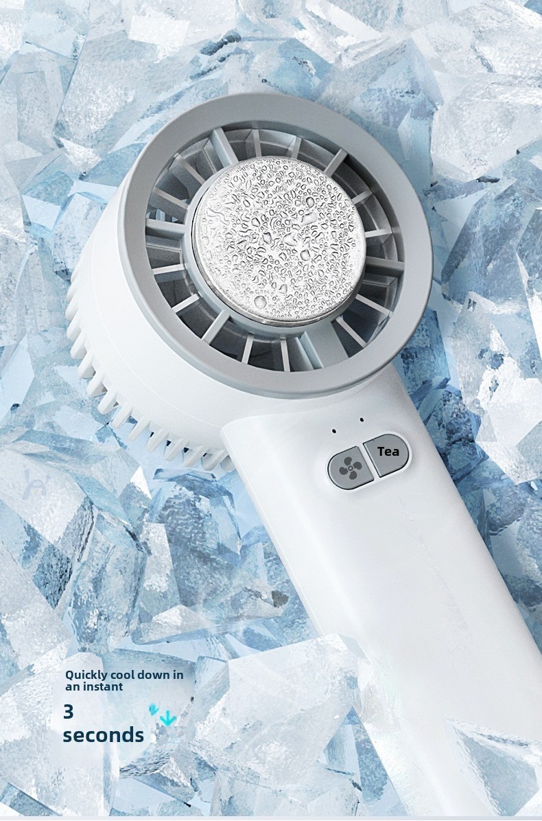 Handheld Ice Cooling Fan Semiconductor Portable usb Mini Fan ...