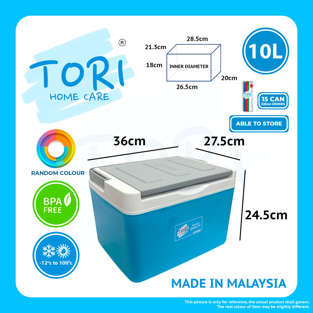TORI HOME 2L 5L 10L Ice Container | Cooler Box | Ice Bucket | Tong Ais ...