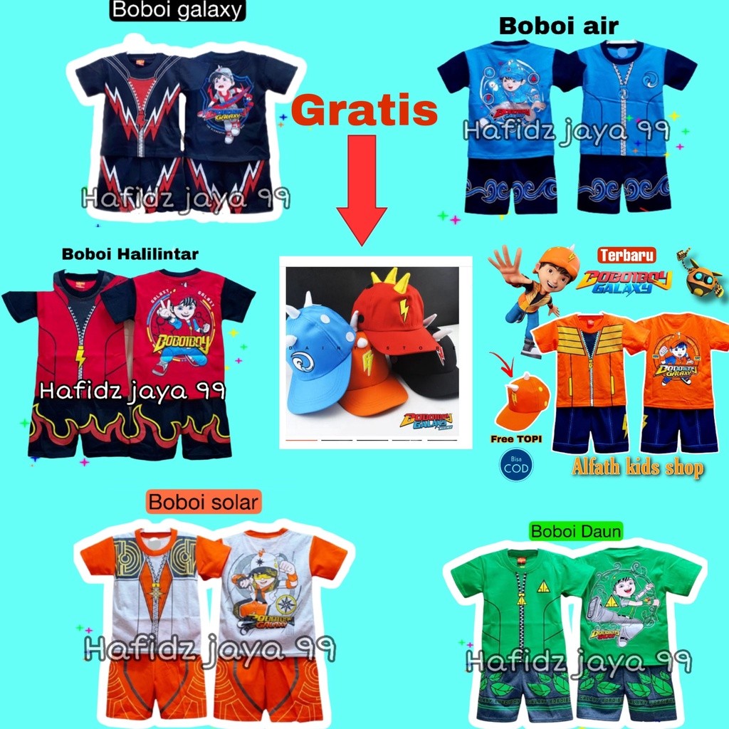 in stock Boboiboy Children Clothes Costume SET Hat / STELAN BOBOBOY ...
