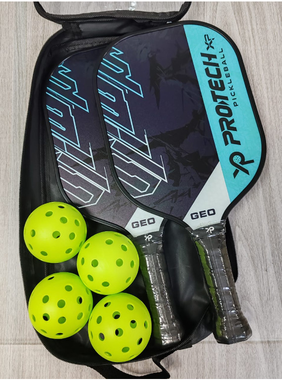 Protech Pickleball XP GEO Combo Set (2 Protech Pickleball Paddles/4 ...