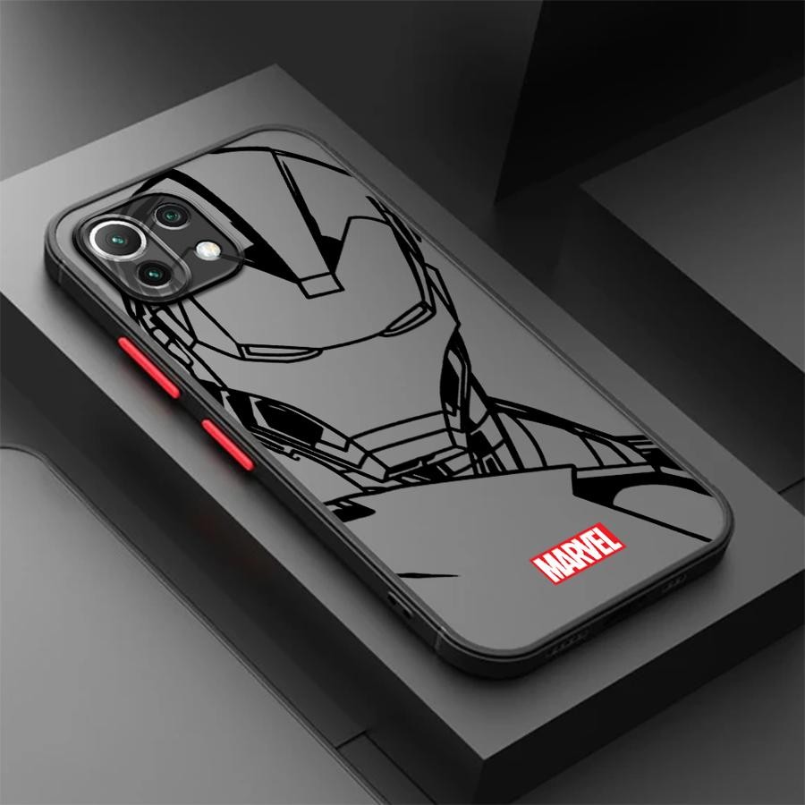 Marvel Ironman Face Phone Case for Xiaomi Redmi Note 11 11S 12 12S 13 ...