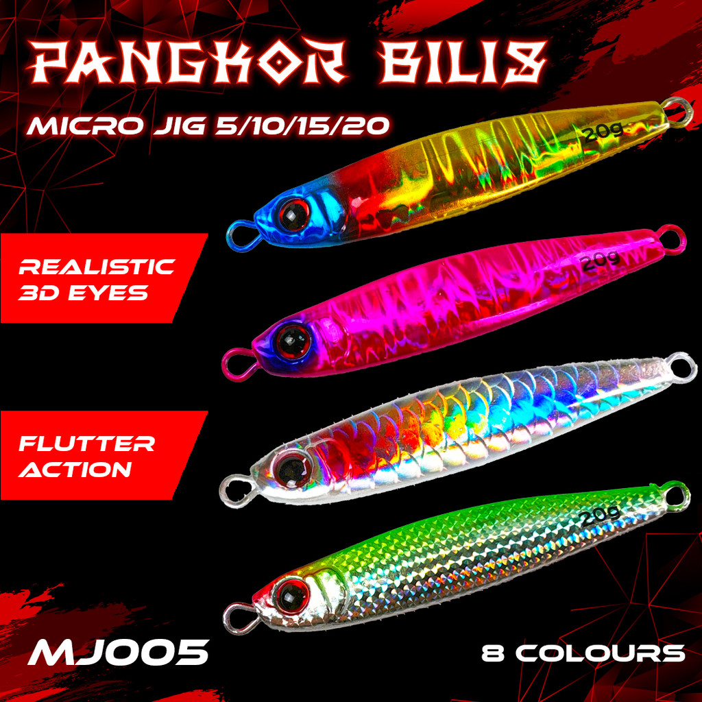 【MRT】MJ005 Mikro Logam Jig 5g/10g/15g/20g Micro Jig Metal Jig Pancing ...