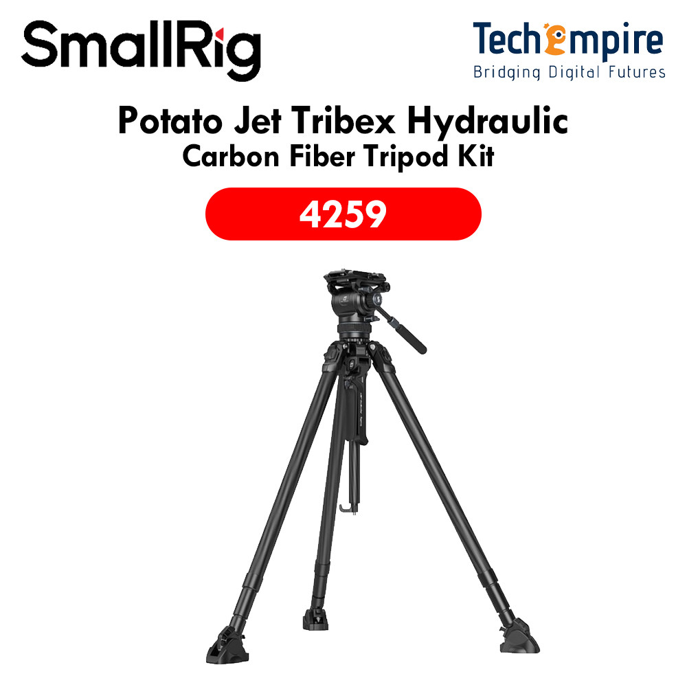 SmallRig x Potato Jet Tribex Hydraulic Carbon Fiber Tripod Kit 4259 ...