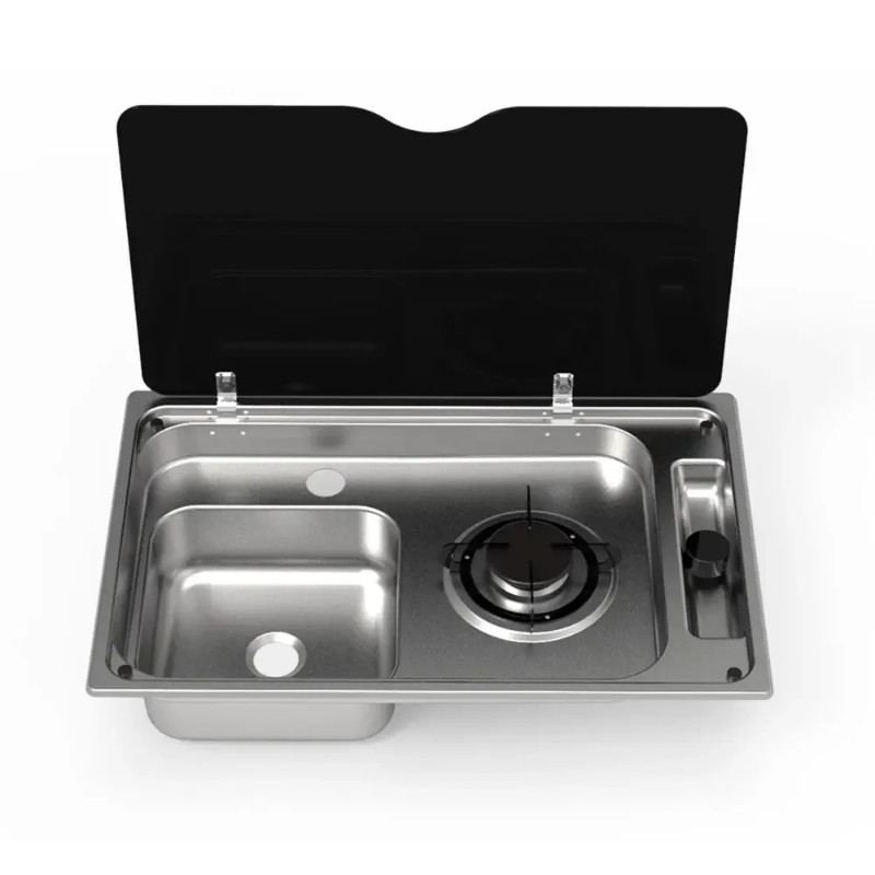 New Design RV Single Gas Burner Hob with Motorhome Sink for RV Caravan ...