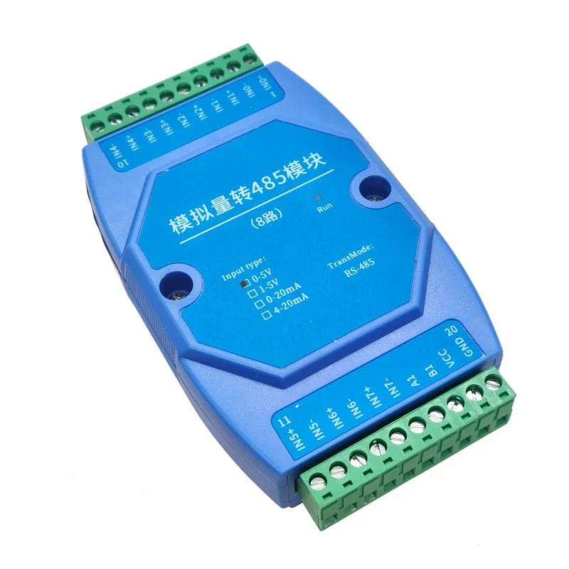 8-Way 4-20mA 5V RS485 Analog Quantity Acquisition Module To 485 Transmitter ModBus TB6560 Wide ...
