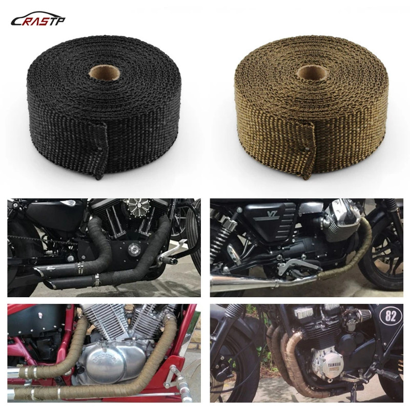 RASTP-Heat Exhaust Thermo Turbo Wrap Tape 2" X 5M/10M Heat-Resistant ...