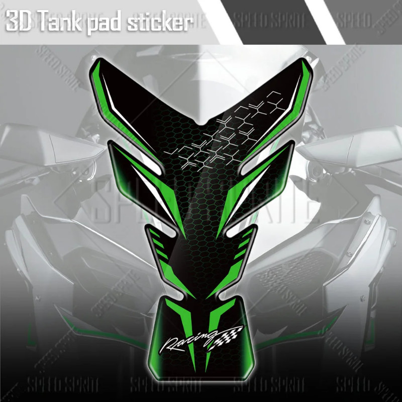 3D Motorcycle Tank Pad Sticker Protector Decal For Ninja400 Z900 Z1000 ...