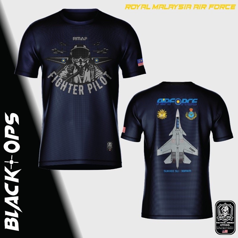 RMAF TacticaI Shirt Navy blue | Shopee Malaysia