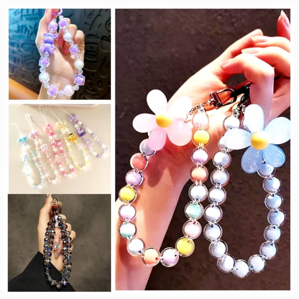 Flower Mobile Phone Lanyard Sanrio phone lanyard Kuromi Melody Bear ...