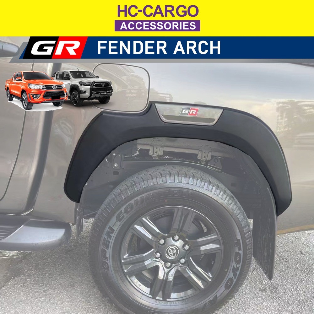 HC-CARGO Fender Arch Untuk Toyota Hilux Revo 2015 - 2025 / GR Logo ...