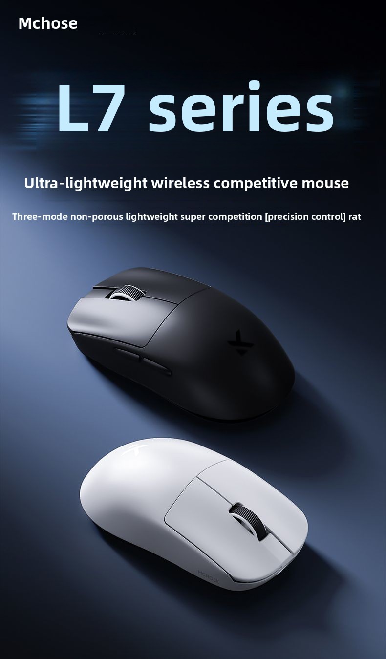 MCHOSE L7 E-sports Small Hand Mouse Three Mode Game Pro Wireless ...