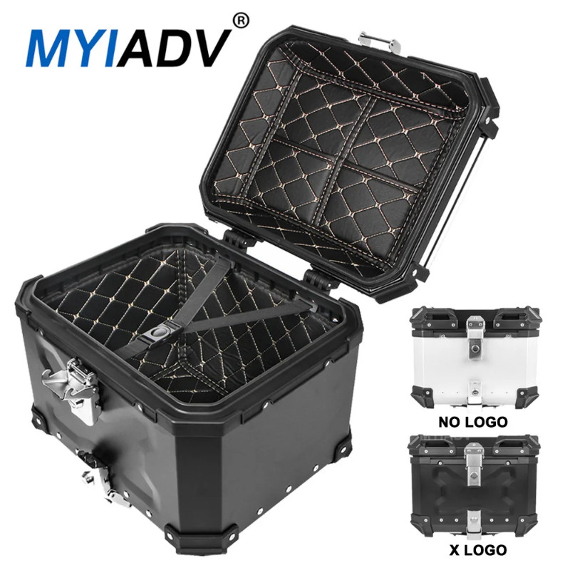 80L 100L Universal Motorcycle Tail Box Trunk Rear Luggage Tool Cases ...