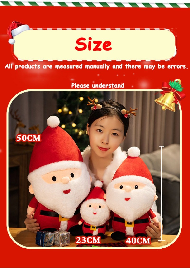 30cm Santa Claus Doll Plush Mother-in-law Snowman Elk Rag Doll ...