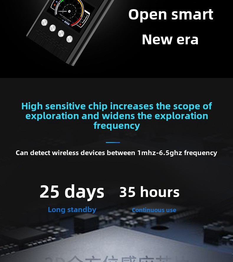 K68 Hidden Camera Spy Wireless Signal Detector Anti-spy Wireless Camera Audio Finder GSM GPS ...