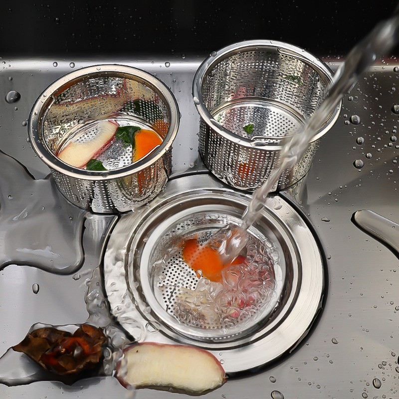 Stainless Steel Sink Garbage Filter - Sink Anti-clogging Strainers ...