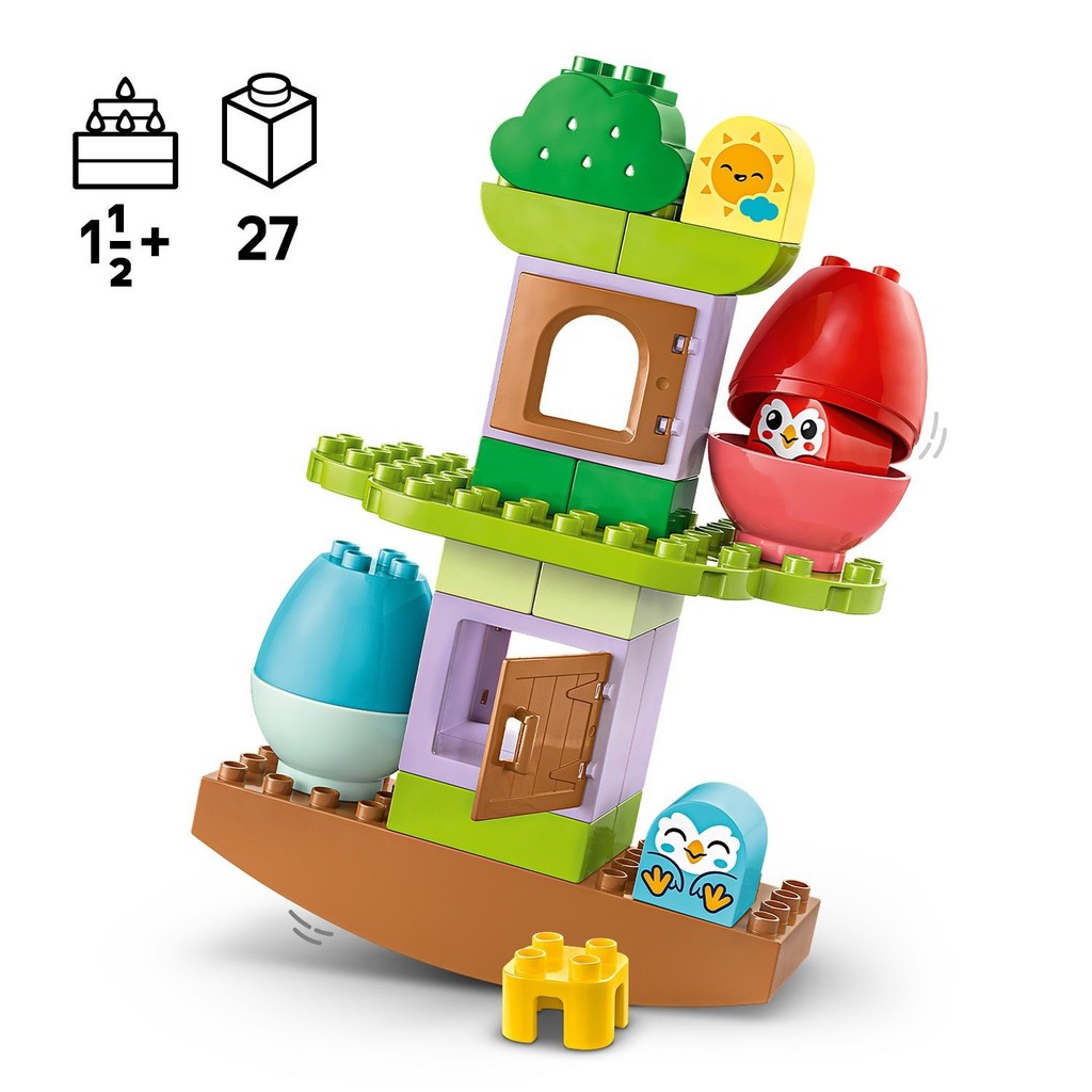 LEGO 10440 DUPLO My First Balancing & Stacking Tree Building Toy Set ...