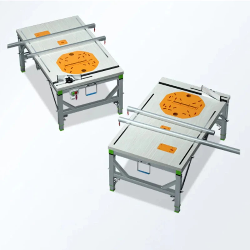 80*120 Folding Lifting Work Saw table Multifunctional Woodworking Table ...