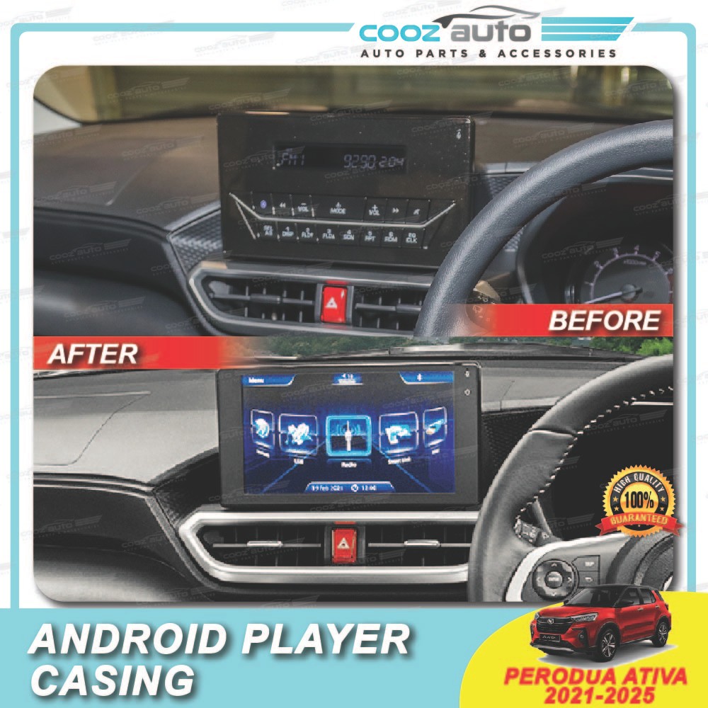 Perodua Ativa 2021 - 2025 Car Android Casing Dashboard Audio Android ...