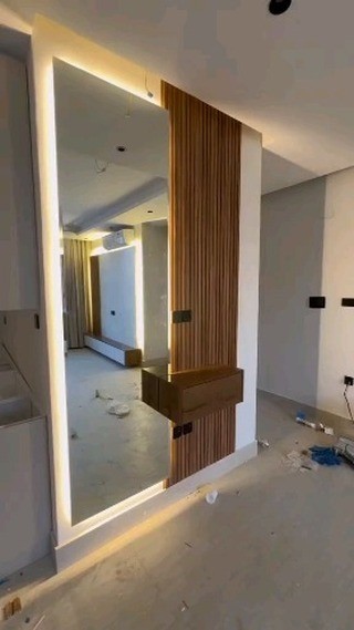 4 Colour 8mm Wallpanel Cermin Kaca Panel Gold Panel Mirror DIY ...