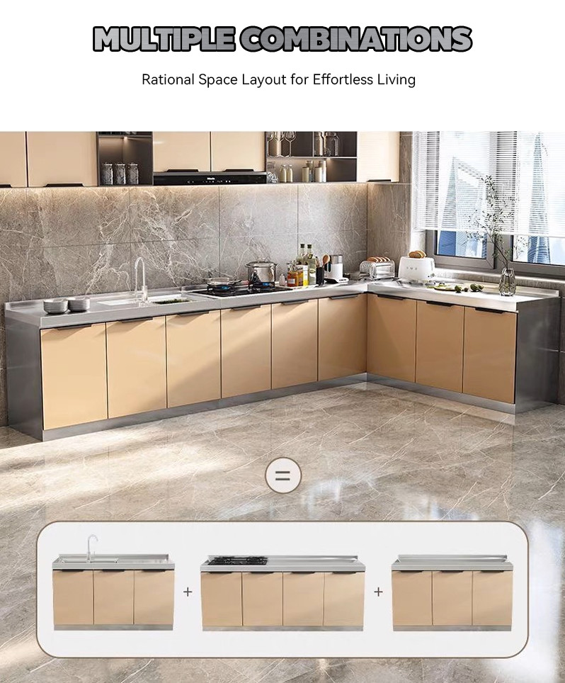 Kitchen Storage Cabinet Sets kichen Sink Base Simple Cabinet Stove ...