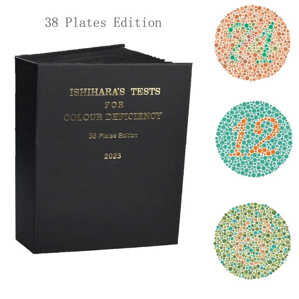 2024 New Publish Ishihara Book 38 Plates Optometry Color Blindness ...