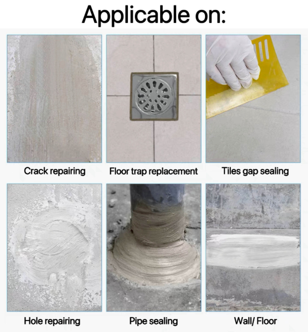 WaterProof Cement 3 Mins Quick Dry Simen Kalis Air Cepat Kering 1Kg ...