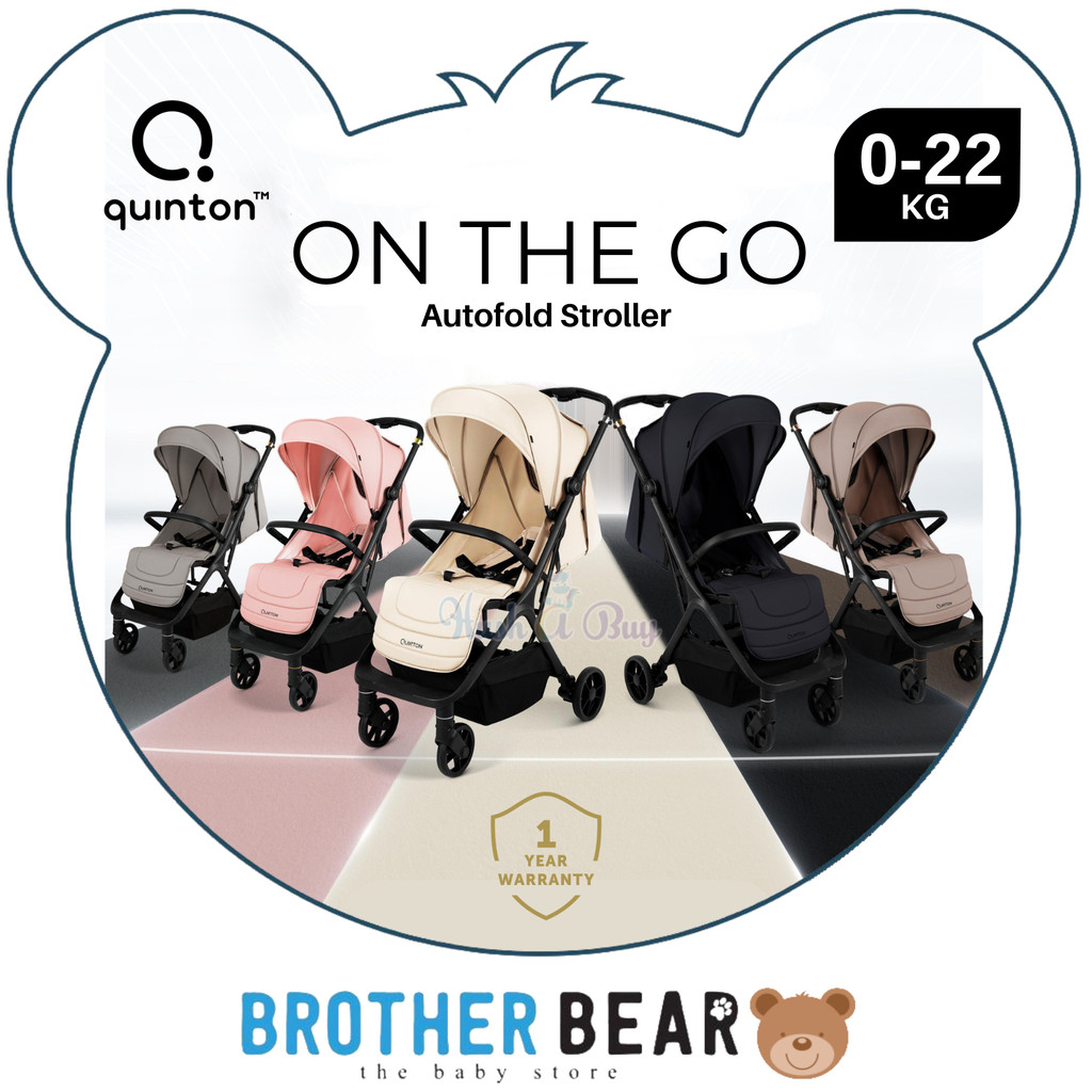 [NEW] Quinton On The Go Stroller – White/Grey/Coffee/Black/Pink ...