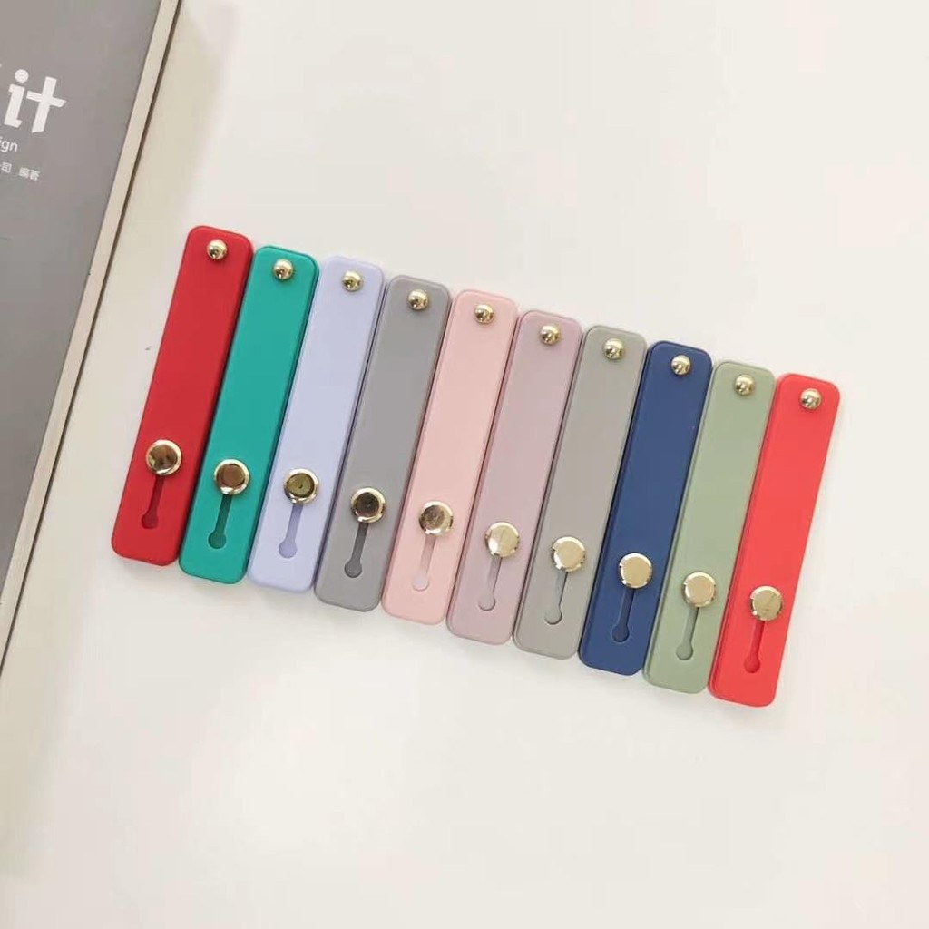 Universal Silicone Wristband Phone Holder Finger Ring Buckle Mobile ...