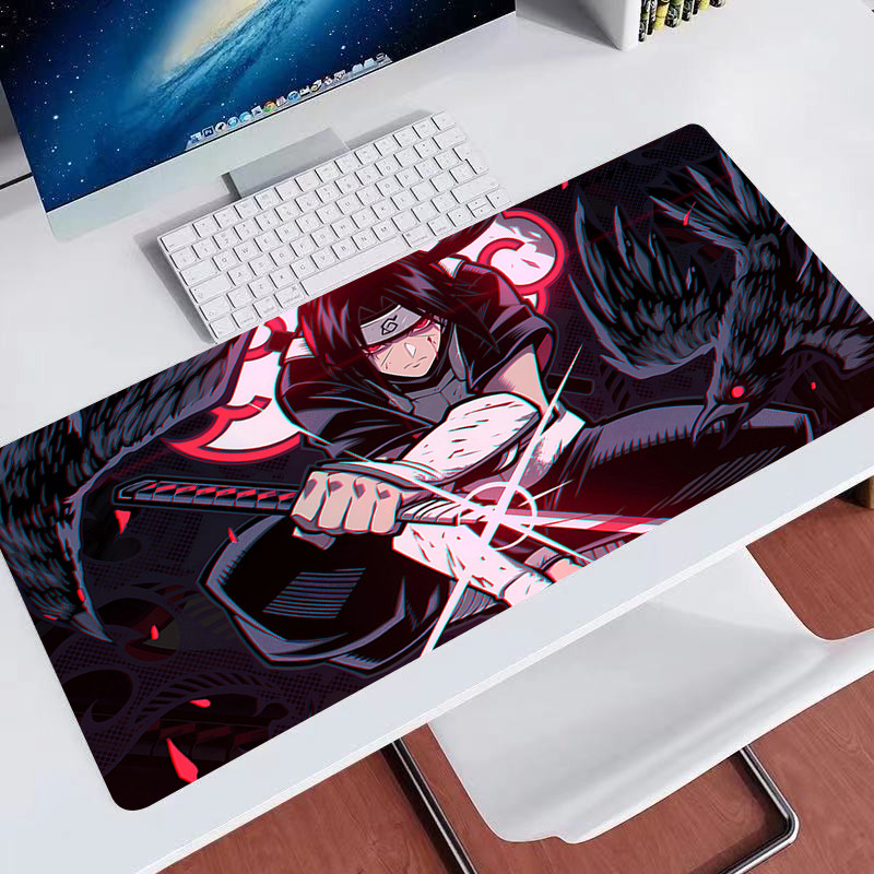 Large Gaming Mousepads N-narutoS Itachi Uchiha Mouse Pad Computer Mouse ...