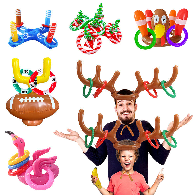 Christmas Inflatable Toys PVC Antlers Inflatable Ferrules Cartoon ...