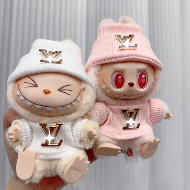 Labubu Doll Brand Top and Hat Set Labubu V1 V2 Clothes Accessories ...