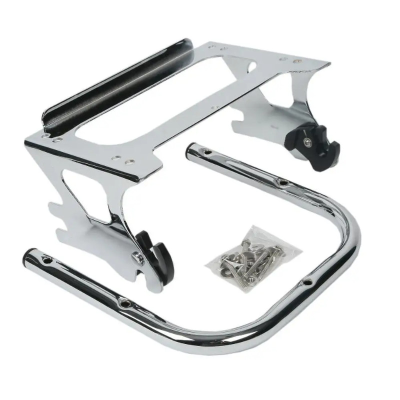 Motorcycle Detachable Two-up Mount Luggage Rack For Harley Touring Tour ...