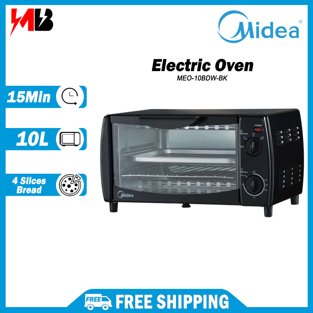 Midea Convection Oven MEO-10BDW-BK 10L Small Electric Oven Toaster ...