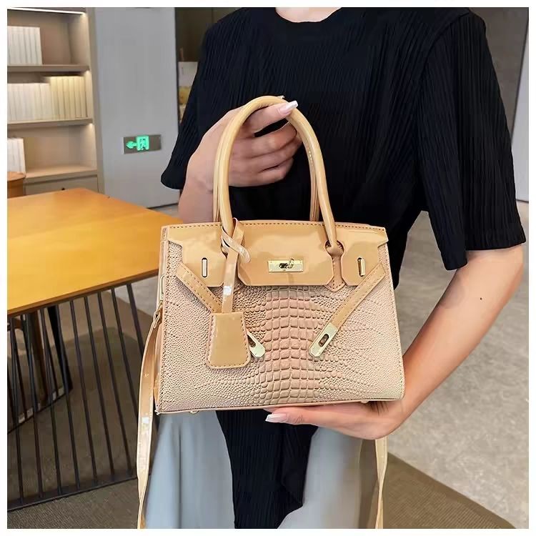 HERMES Fashion Crocodile Premium Portable Platinum Shoulder Crossbody ...