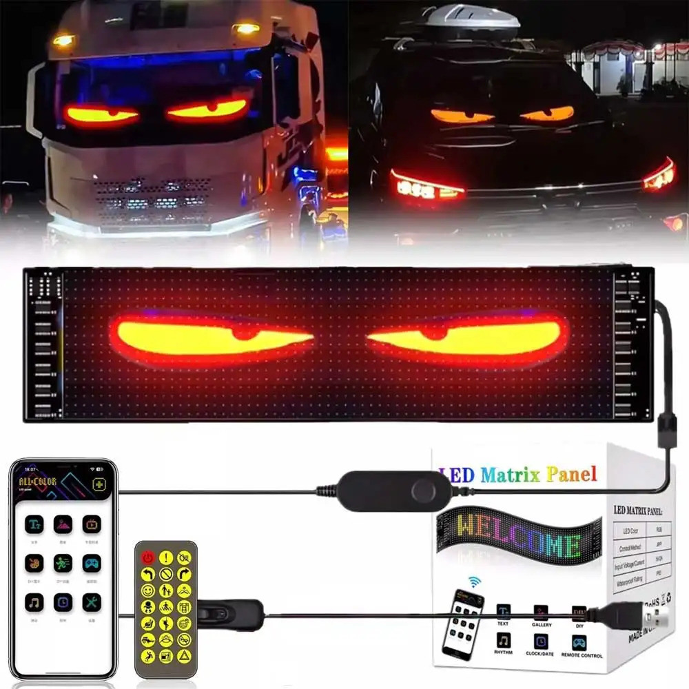 Devil's Eye LED Truck Sign Remote Control scrolling Animation LED ...