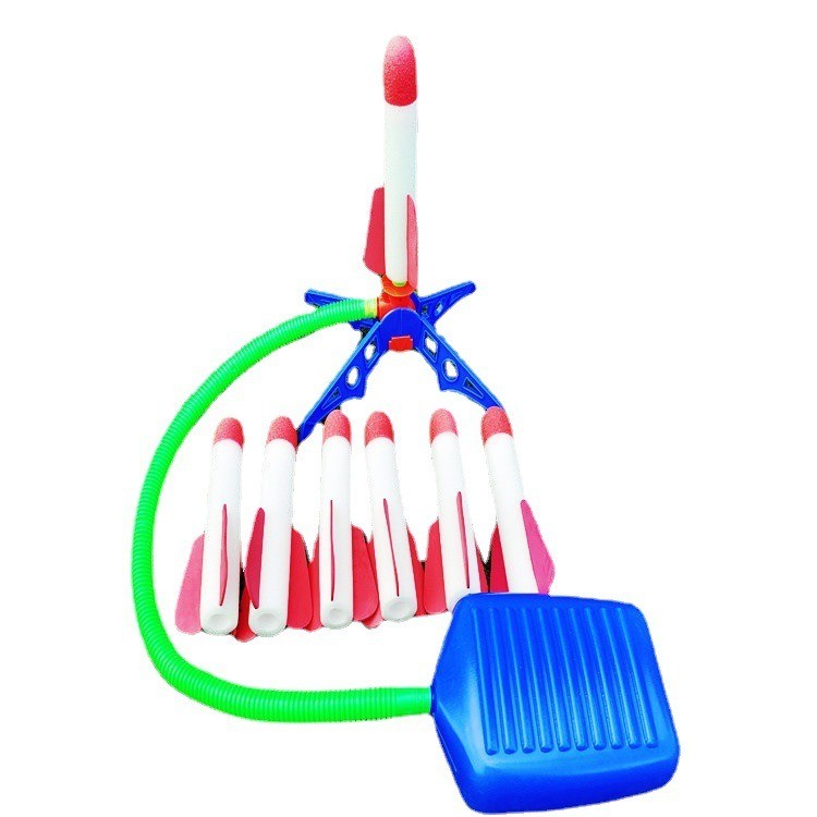 SUMAIRU Foot Pedal Rocket Launcher Toy For Kids Outdoor Flying Game Fun ...