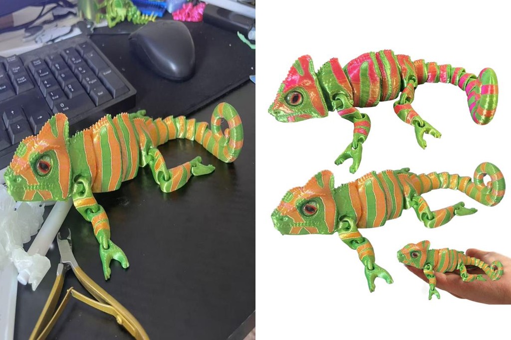 happaypart| Realistic 3d Printed Lizard Fine Workmanship Lizard ...