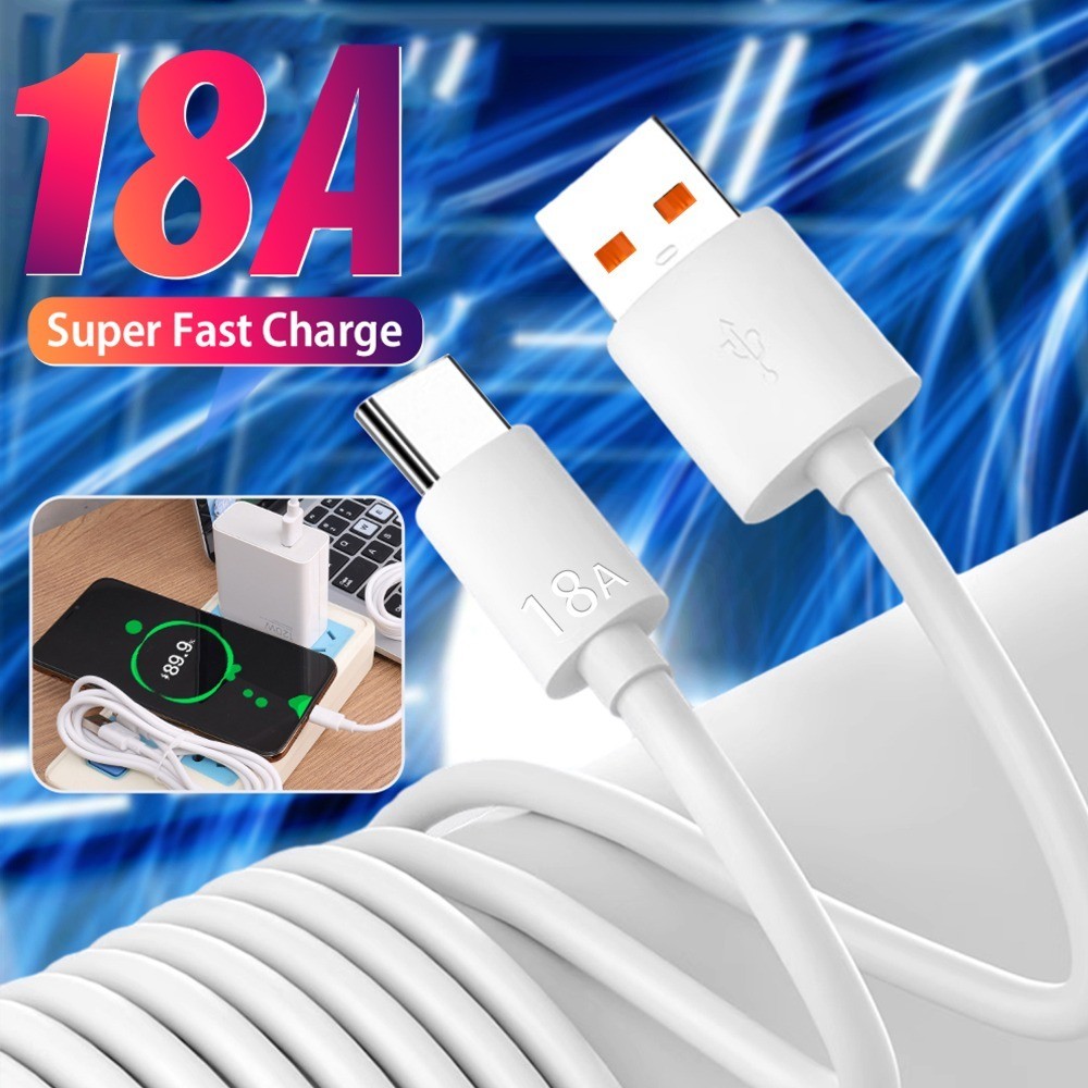 100W 18A Type-C Super Fast Charging Data Cable - High-speed Data ...